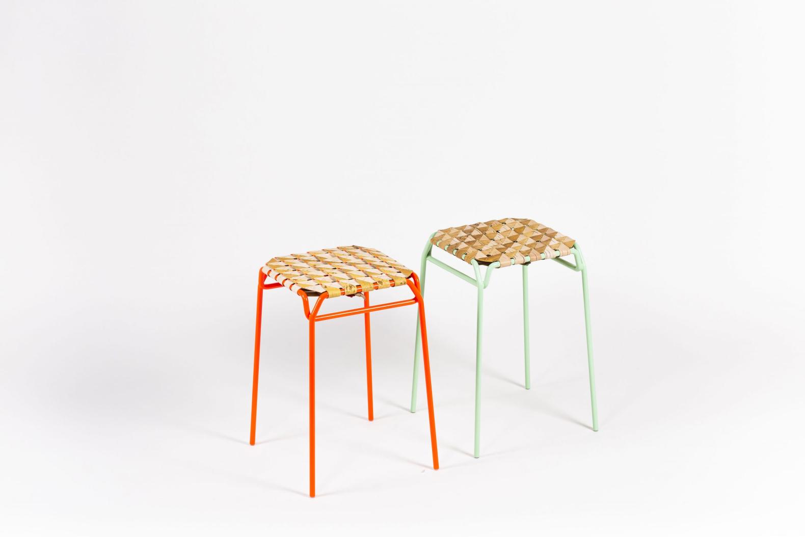 Taburet / Stool - MOYA Birch Bark